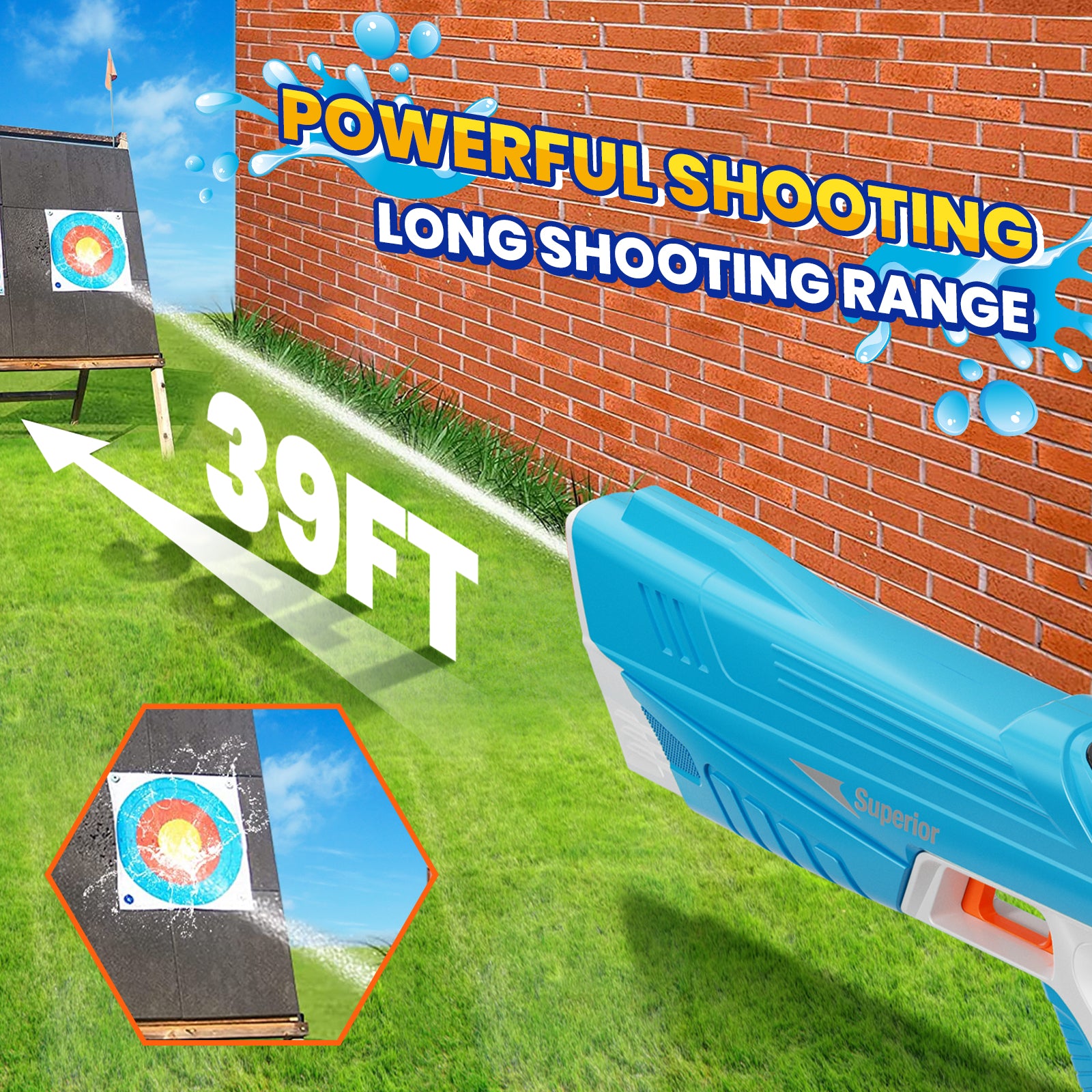 Skirfy Electric Water Gun,Pool Beach Outdoor Party Toys Kids Ages 8-12 ...